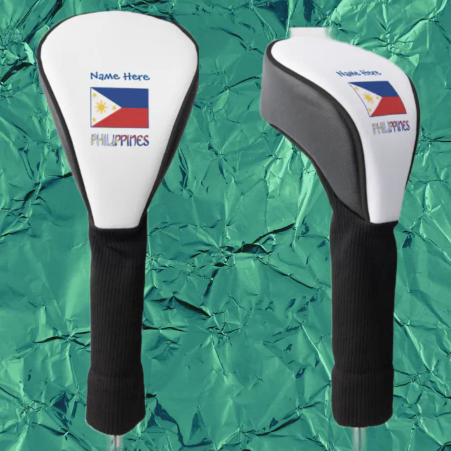 Philippines and Filipino Flag Personalized Golf Head Cover | Zazzle