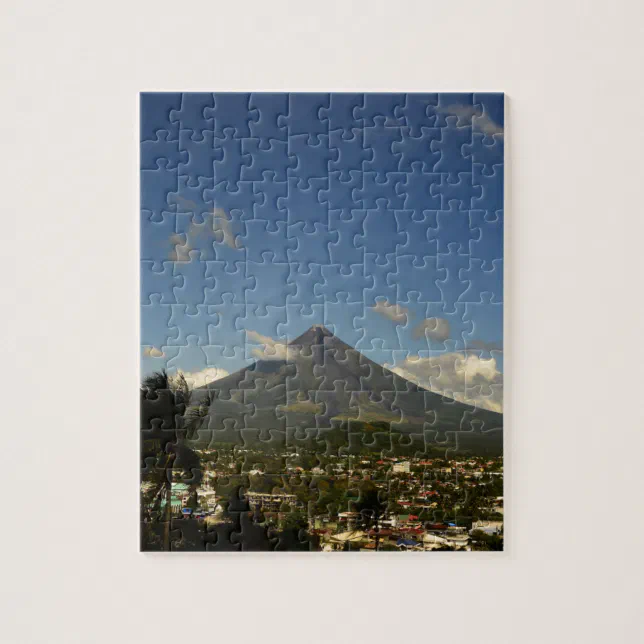 Philippines Bicol Mayon Volcano Photography Jigsaw Puzzle | Zazzle