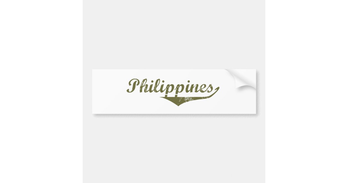 Philippines Bumper Sticker | Zazzle