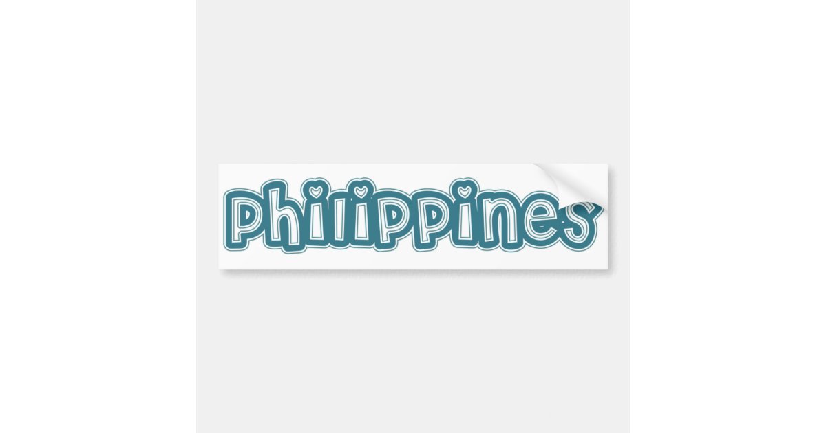 Philippines Bumper Sticker | Zazzle