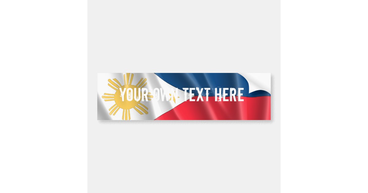 PHILIPPINES BUMPER STICKER | Zazzle