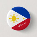 Philippines button, patriotic Philippine Flag Button | Zazzle