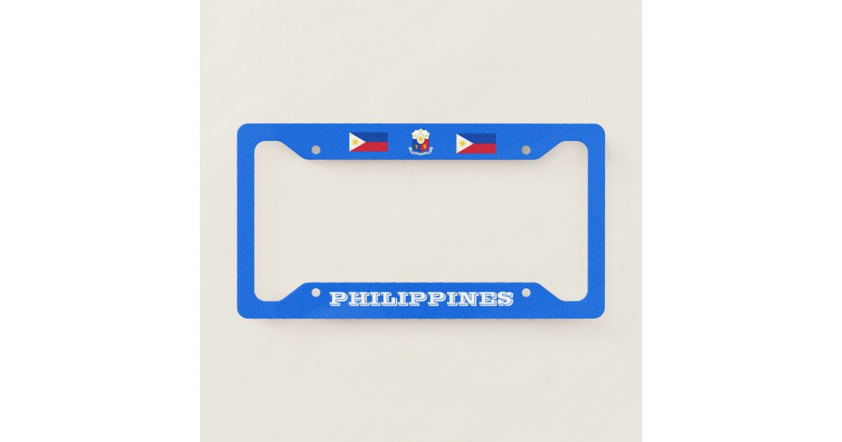 Philippines Classic License Frame | Zazzle