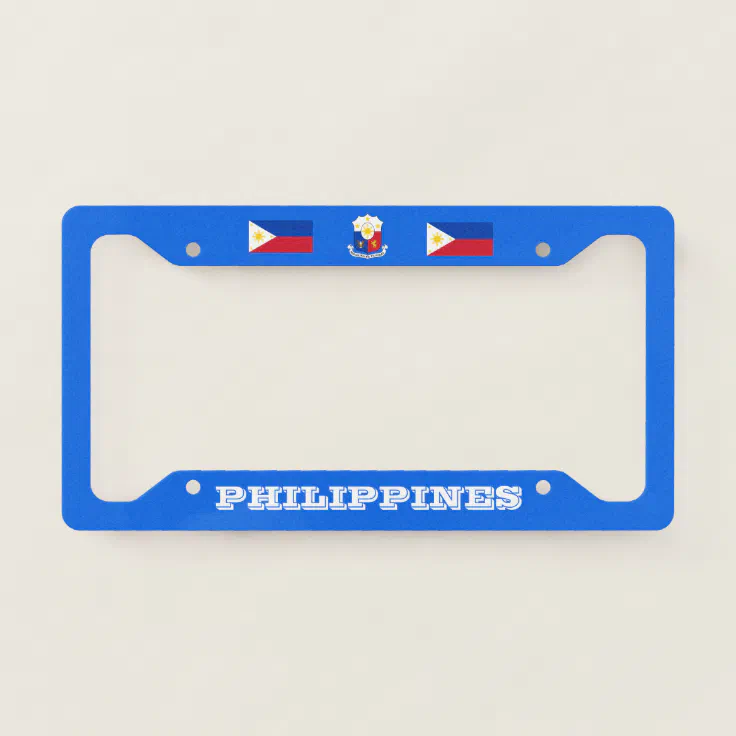 Philippines Classic License Frame | Zazzle