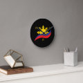Philippines Filipino Pinoy Flag Round Clock | Zazzle