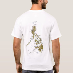 Philippines Flag and Map T-Shirt | Zazzle
