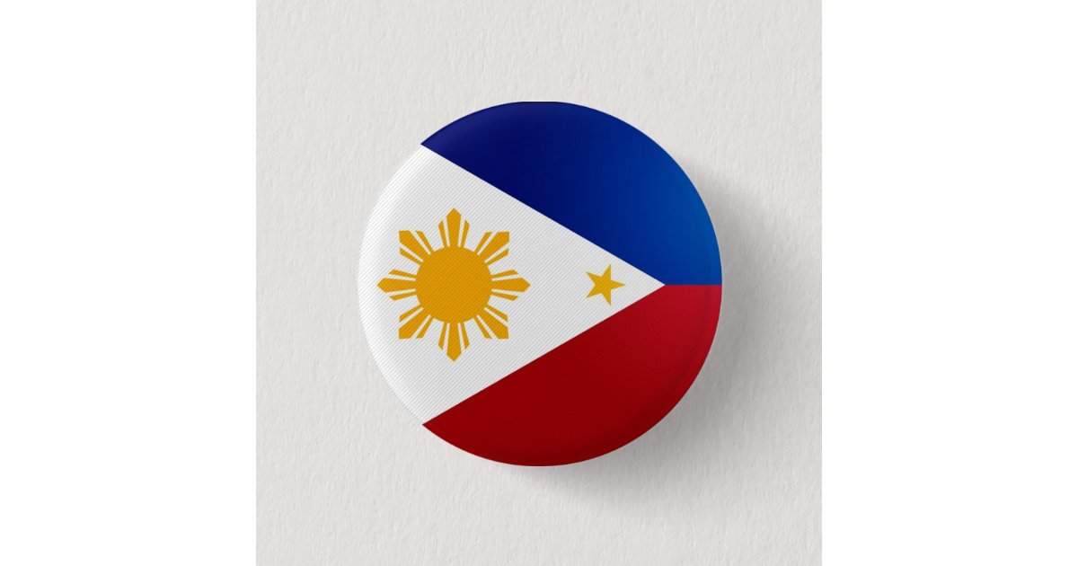 Philippines Flag Button | Zazzle