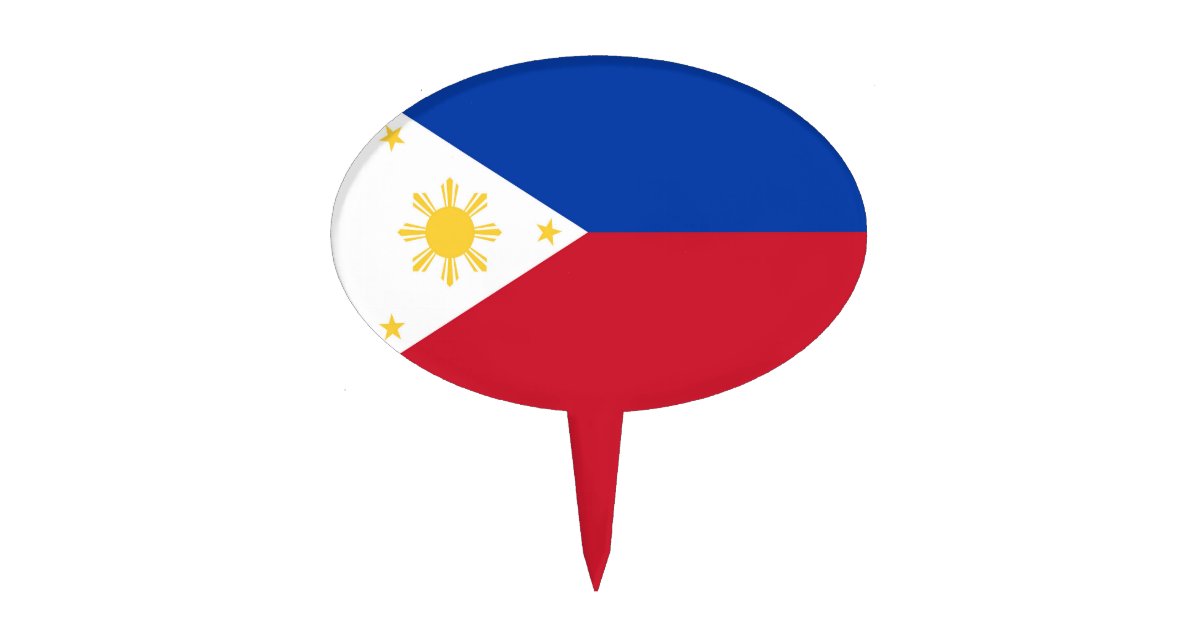 Philippines flag cake topper | Zazzle