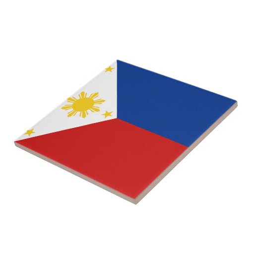 Philippines Flag Ceramic Tile | Zazzle