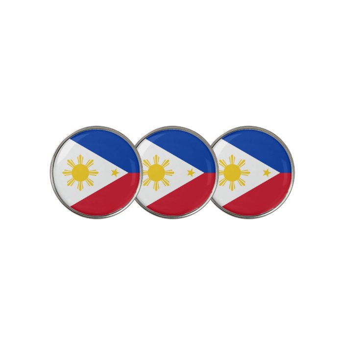 Philippines Flag Filipino Flag Golf Ball Marker | Zazzle.com