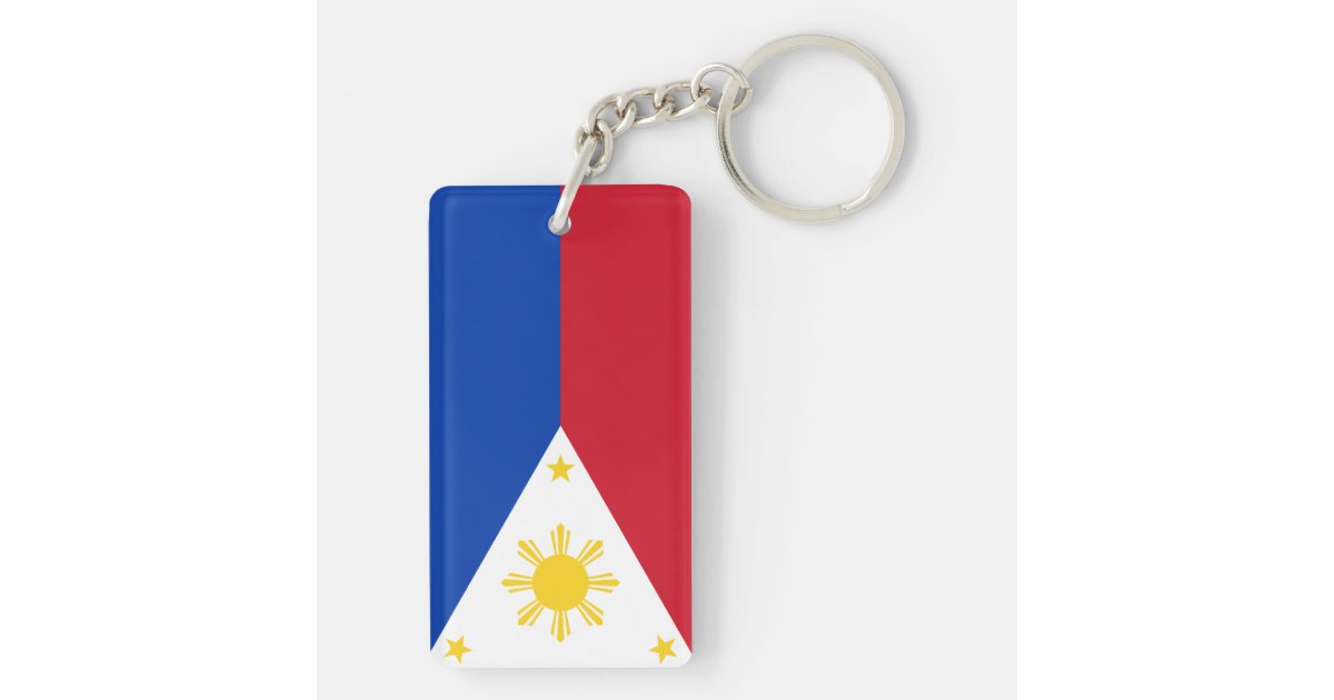 Philippines Flag Filipino Flag Keychain | Zazzle