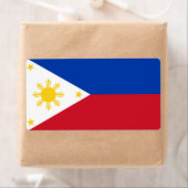 Philippines Flag Filipino Flag Label | Zazzle