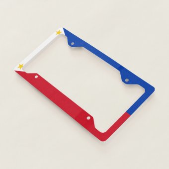 Philippines Flag Filipino Flag License Plate Frame | Zazzle