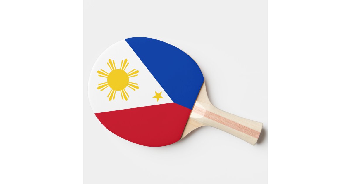 Philippines Flag Filipino Flag Ping Pong Paddle | Zazzle