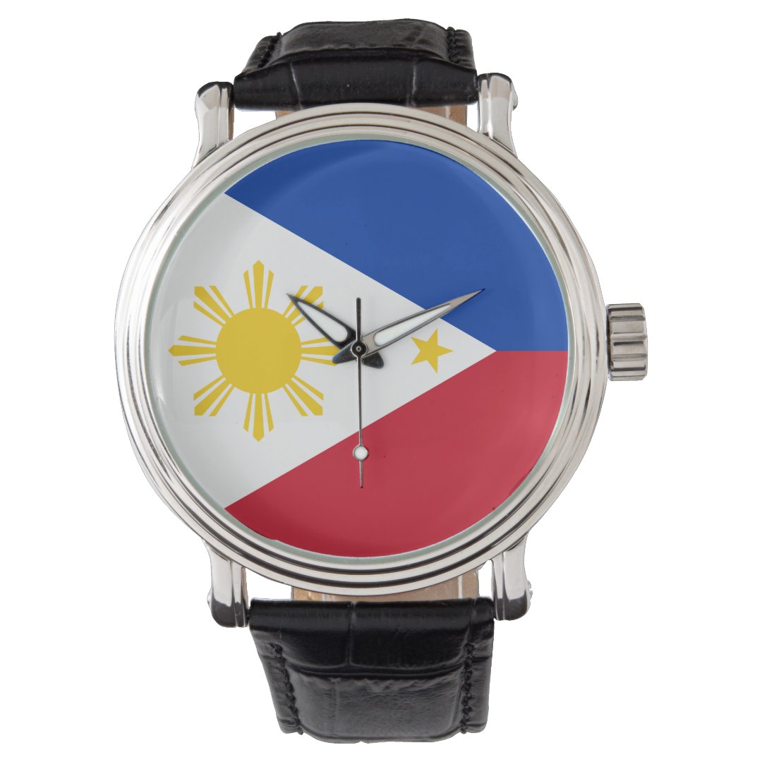 Philippines Flag Filipino Flag Watch | Zazzle