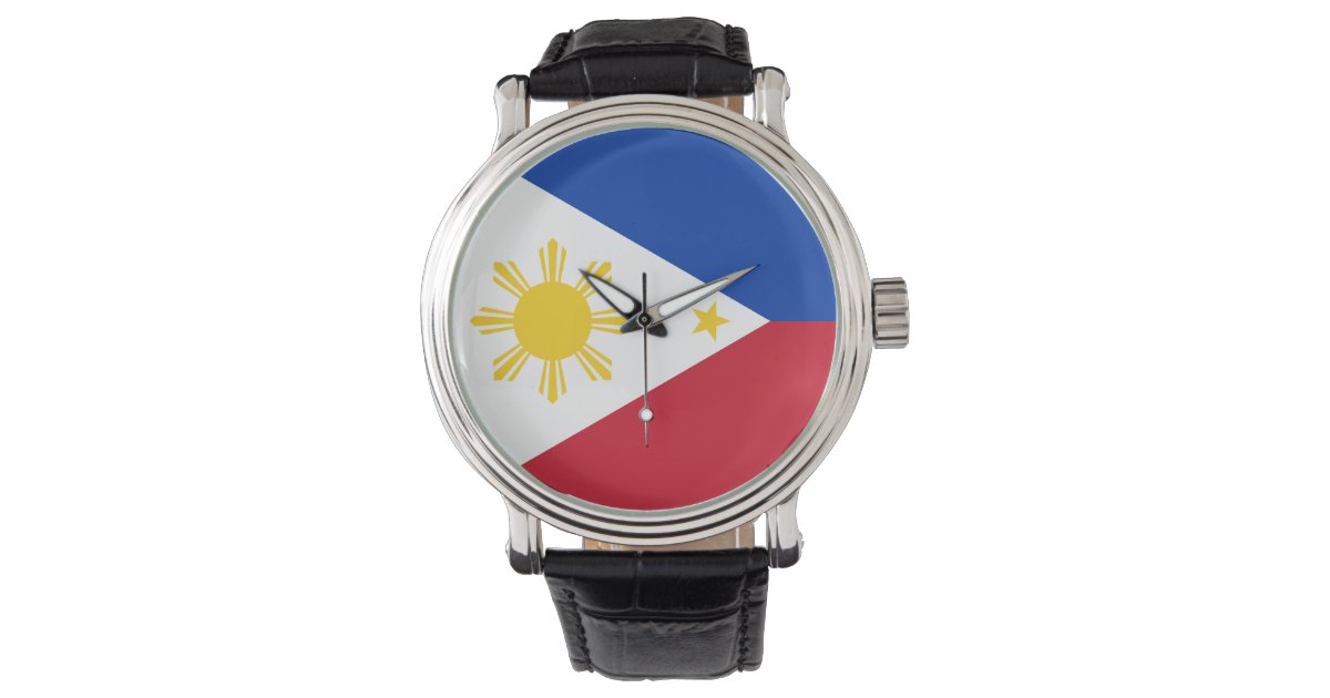 Philippines Flag Filipino Flag Watch | Zazzle