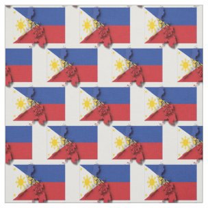 Philippines Flag Fabric | Zazzle