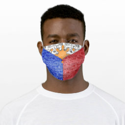 Philippines Flag Filipino Pride Adult Cloth Face Mask | Zazzle