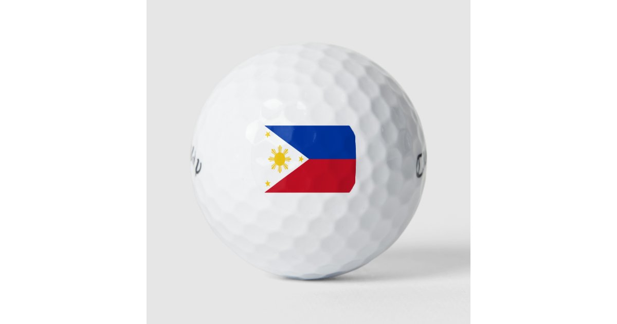 Philippines flag golf balls | Zazzle