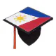 Philippines flag graduation cap topper | Zazzle