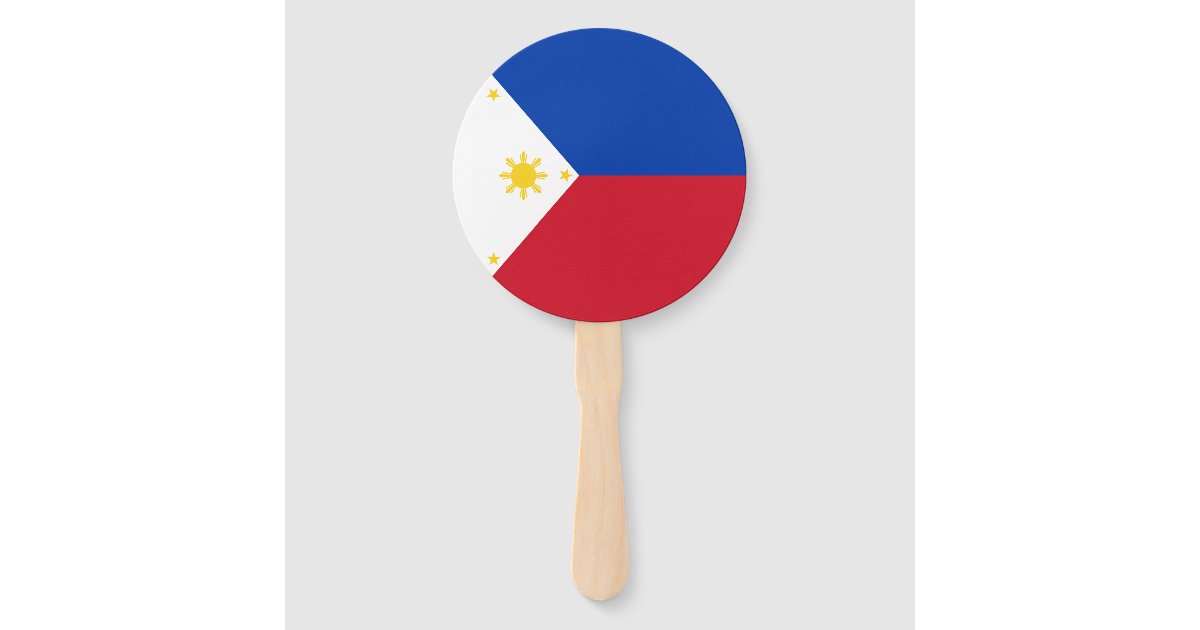 Philippines Flag Hand Fan | Zazzle