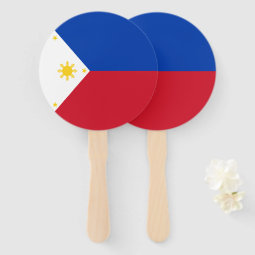 Philippines Flag Hand Fan | Zazzle