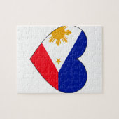 Philippines Flag Heart Jigsaw Puzzle | Zazzle