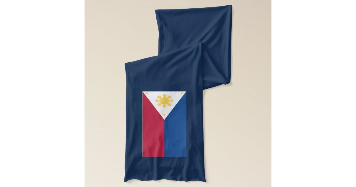 Philippines Flag Lightweight Scarf | Zazzle