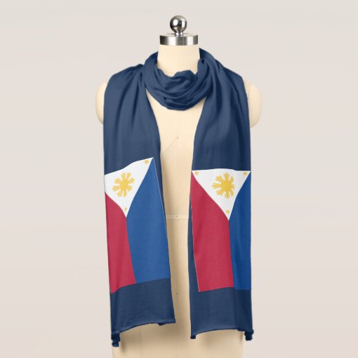Philippines Flag Lightweight Scarf | Zazzle