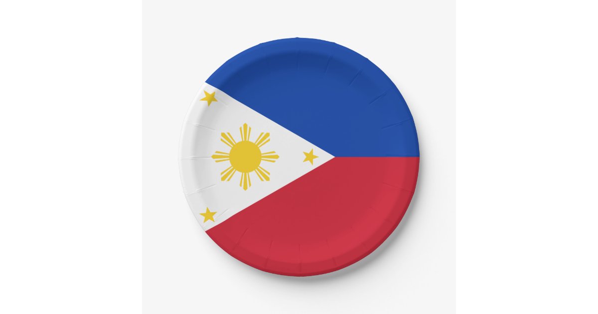 Philippines Flag Paper Plates | Zazzle