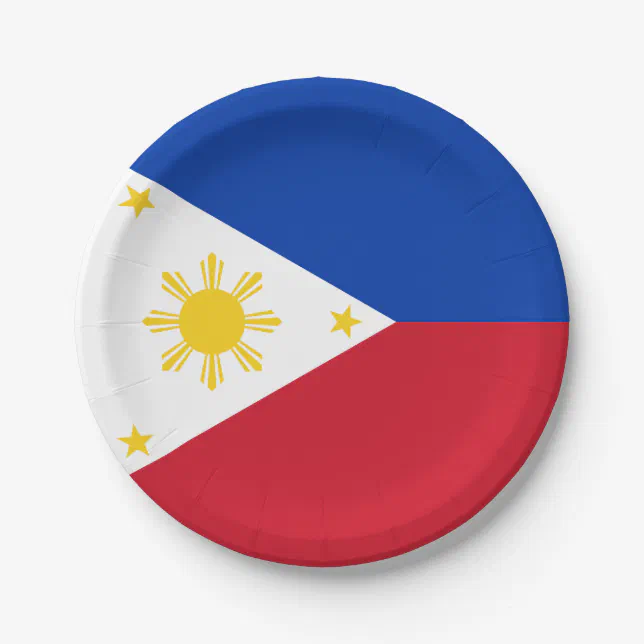 Philippines Flag Paper Plates | Zazzle