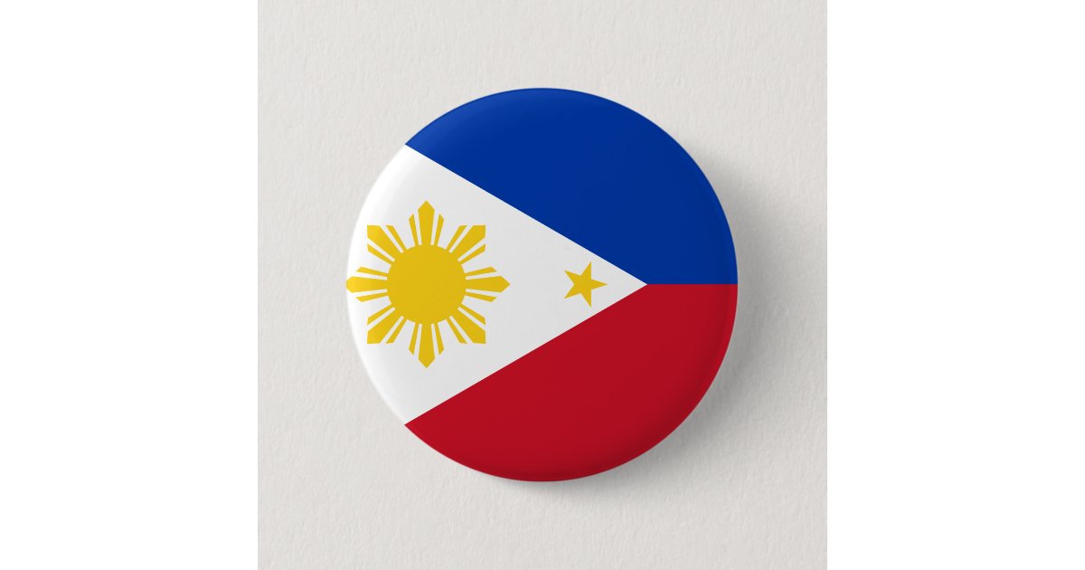 Philippines Flag Pinback Button | Zazzle