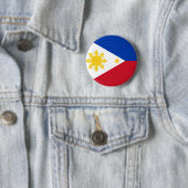 Philippines Flag Pinback Button | Zazzle