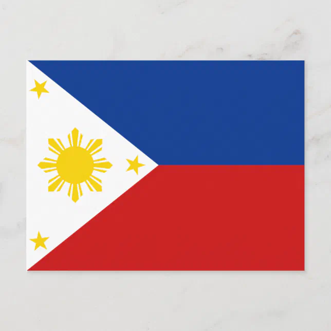 Philippines Flag Postcard | Zazzle