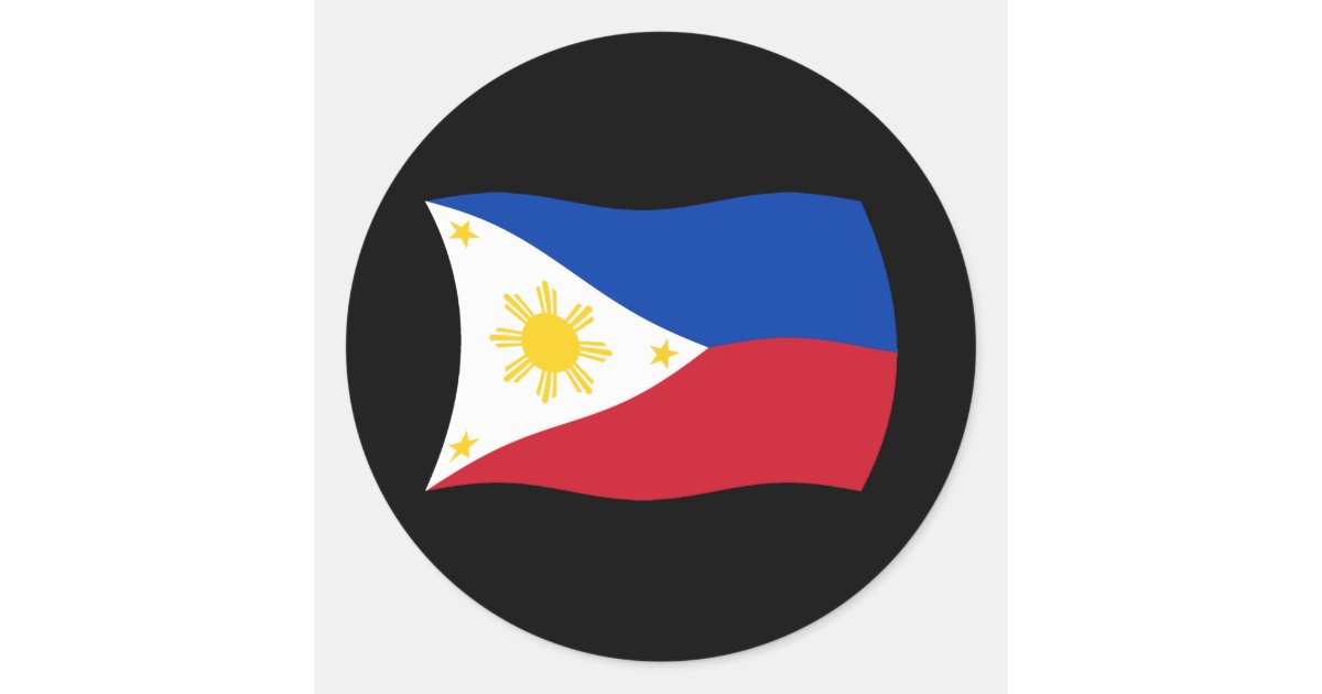 Philippines Flag Sticker | Zazzle