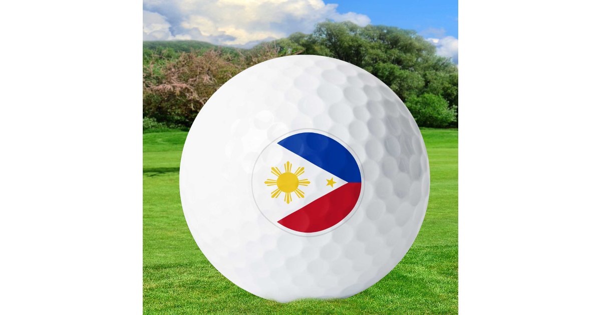 Philippines Golf Balls, Philippine Flag Patriots Golf Balls | Zazzle