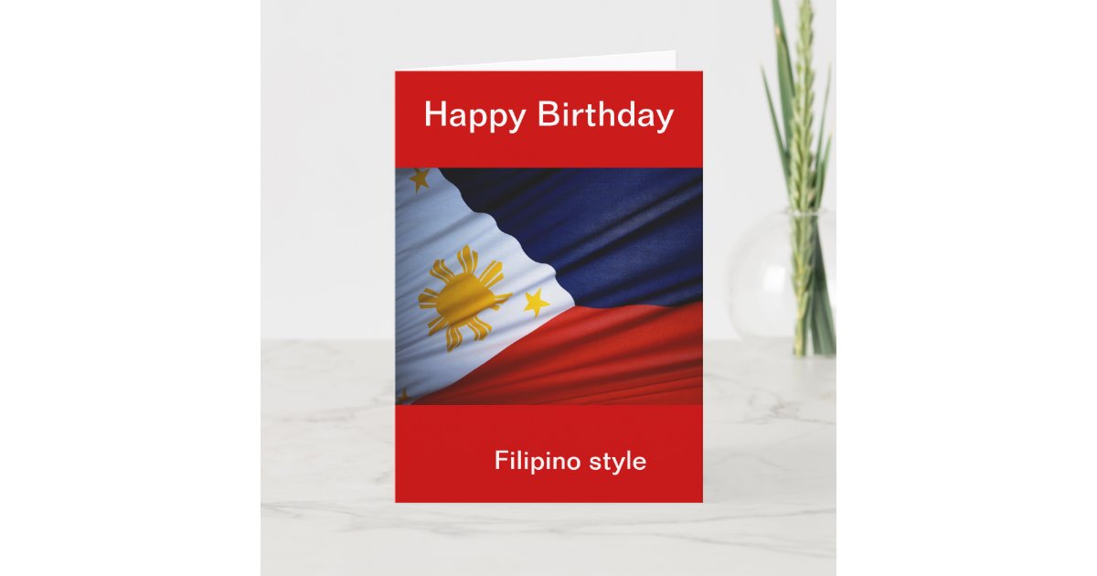 philippines happy birthday card | Zazzle.com