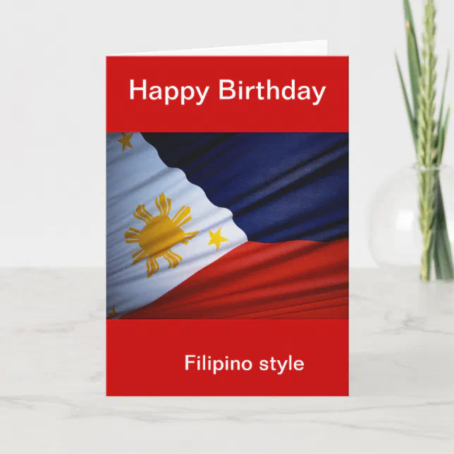 philippines happy birthday card | Zazzle