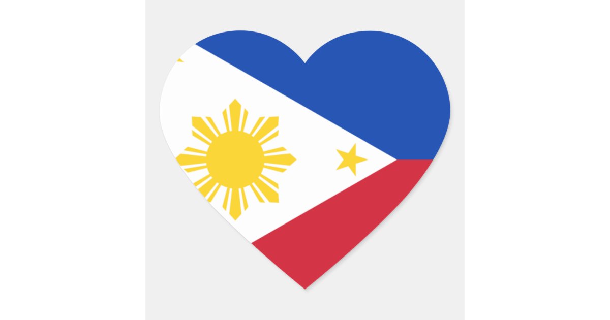 philippines heart sticker | Zazzle
