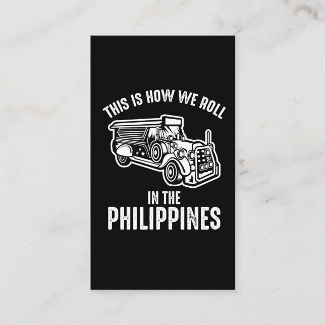 Philippines Jeepney - Filipino Fun Business Card | Zazzle