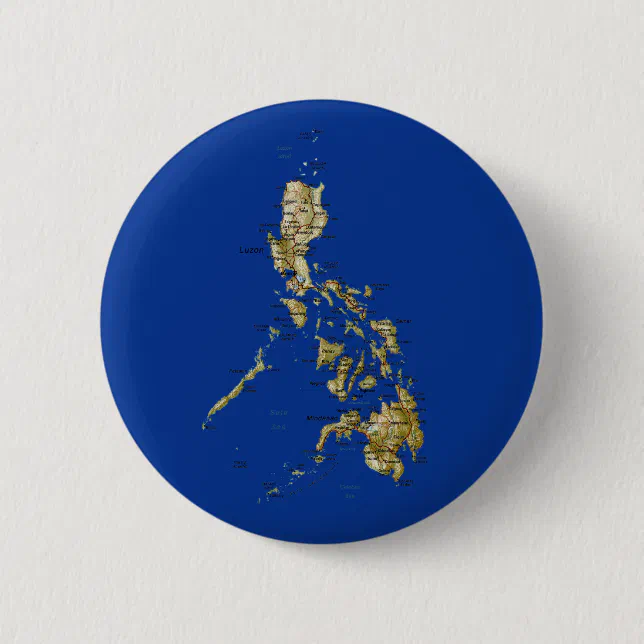 Philippines Map Button | Zazzle