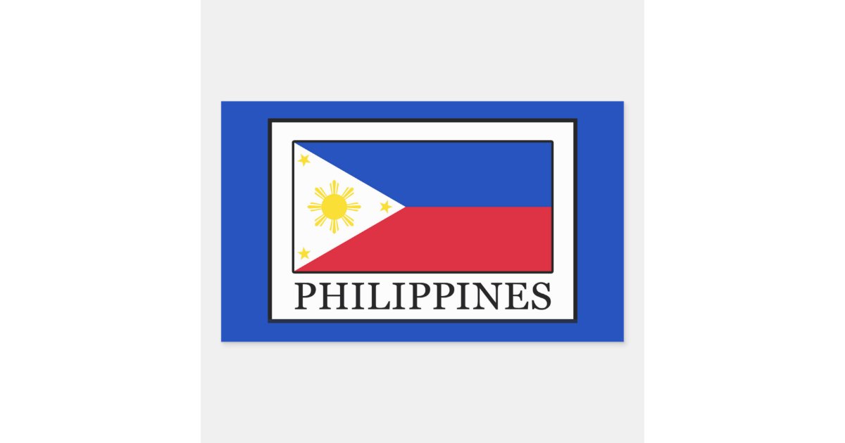 Philippines Rectangular Sticker | Zazzle