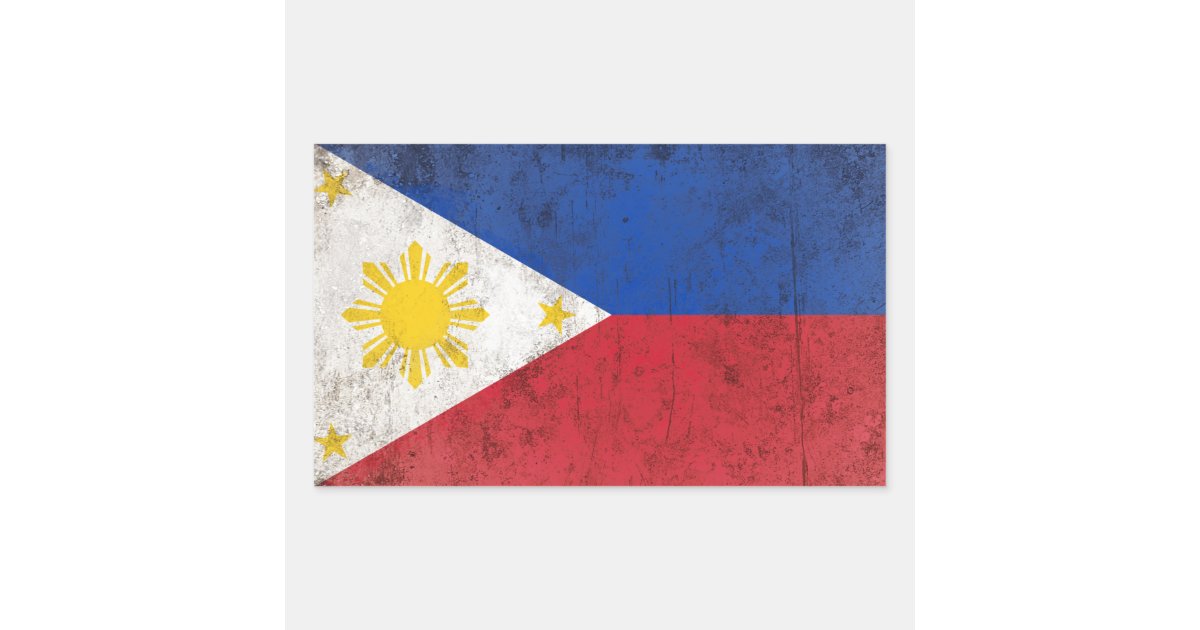 Philippines Rectangular Sticker | Zazzle