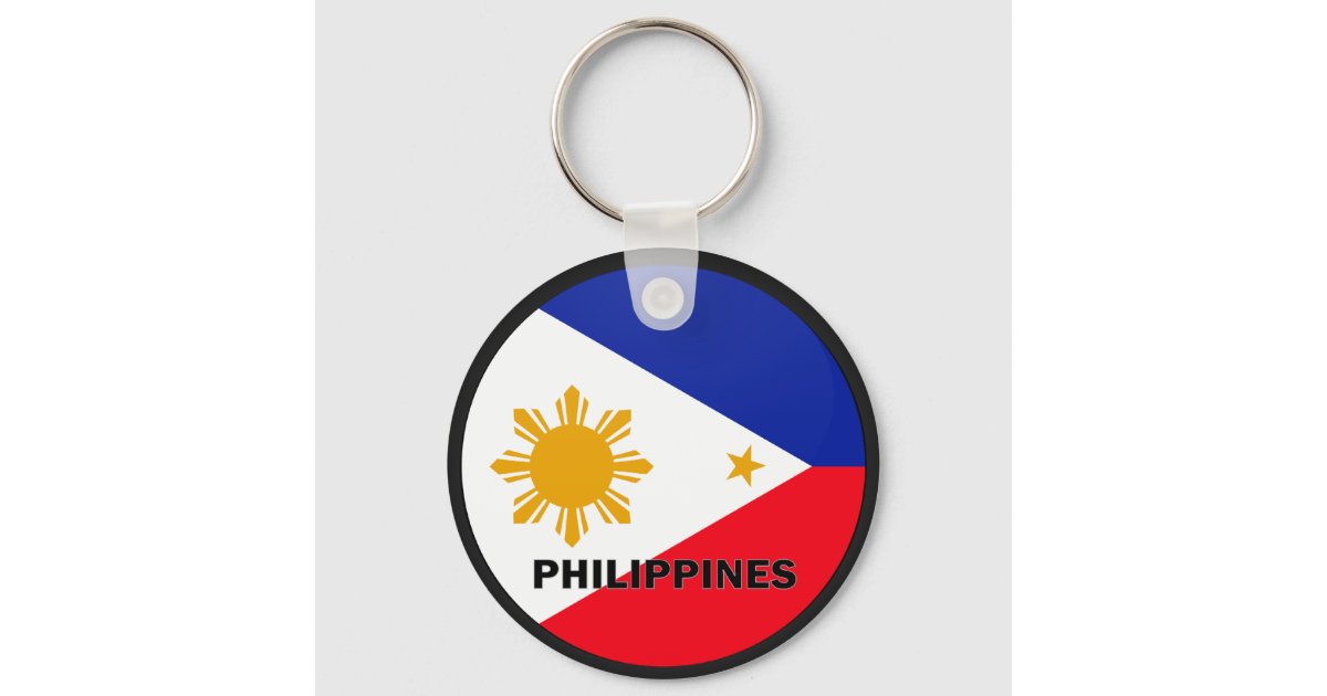 Philippines Roundel quality Flag Keychain | Zazzle