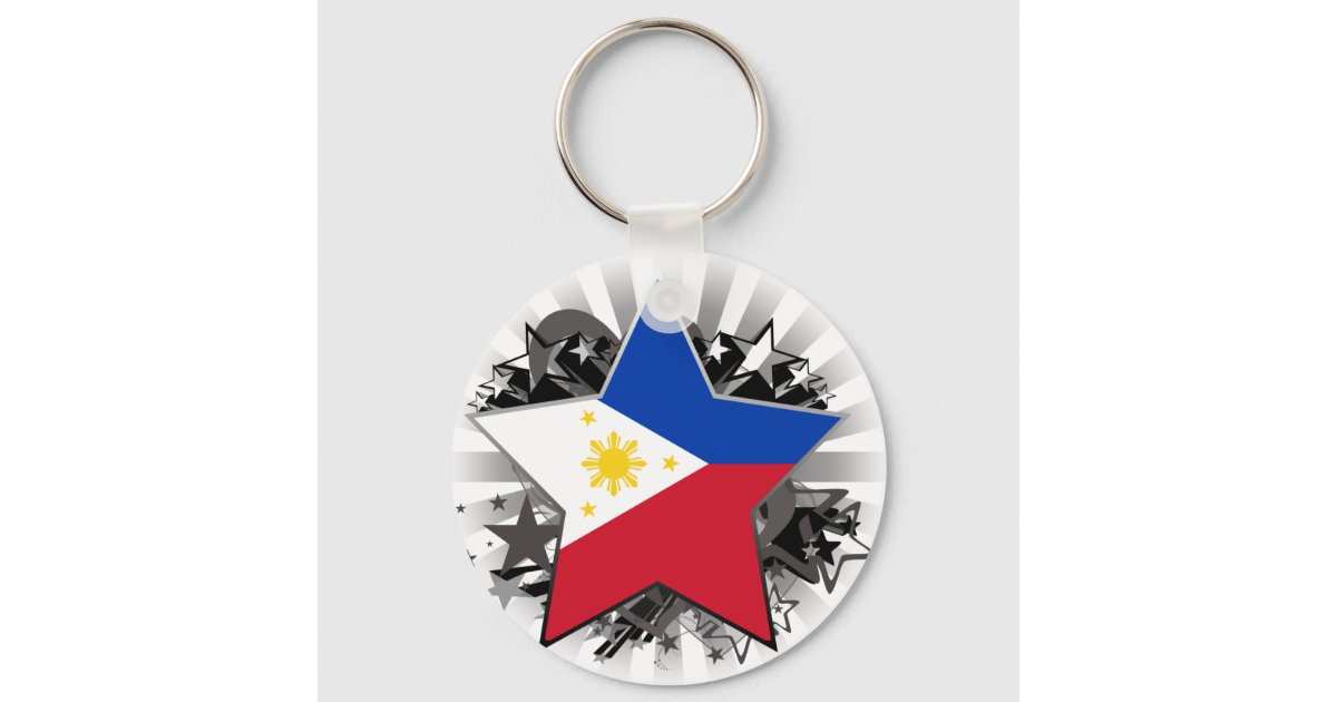 Philippines Star Keychain | Zazzle