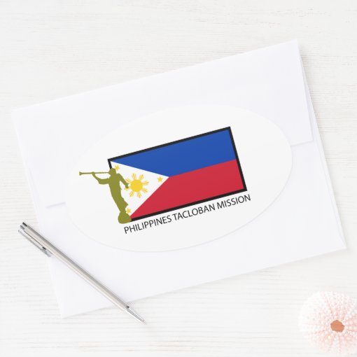 PHILIPPINES TACLOBAN MISSION LDS CTR OVAL STICKER | Zazzle