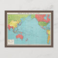 Philips' War Map of the Pacific, 1945 Postcard | Zazzle