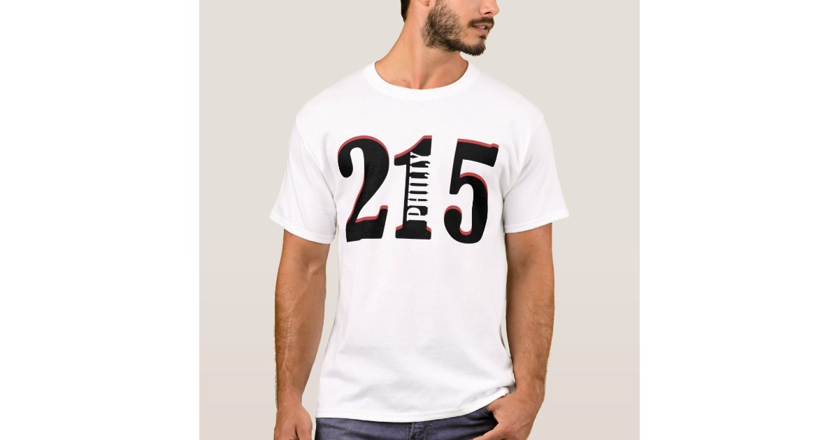 Philly 215 T-Shirt | Zazzle