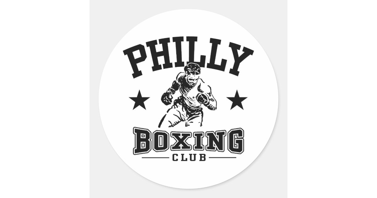 Philly Boxing Classic Round Sticker | Zazzle
