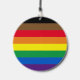 Philly LGBT gay pride rainbow inclusive flag Wind Chime | Zazzle